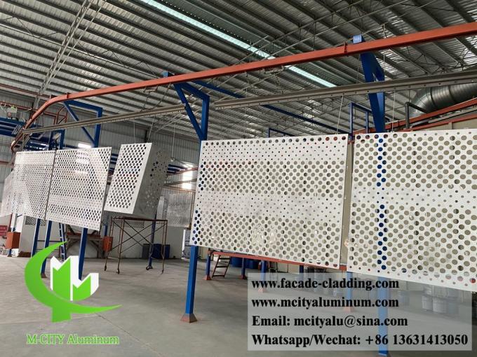 Perforated metal facades aluminium solid wall cladding project in ...