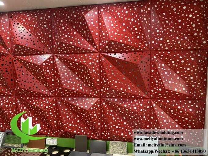 Islam design metal facade aluminium wall cladding with perforated ...