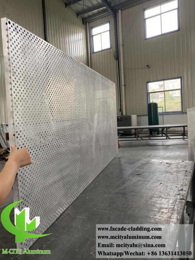 Solid Aluminum Cladding Metal Screen PVDF Coating PPG Durable Color 3mm ...