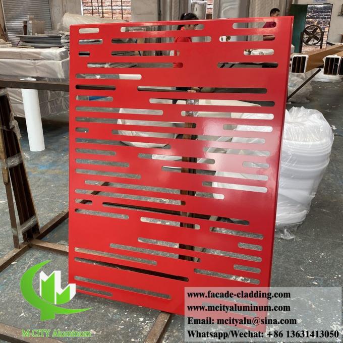 Islam design metal facade aluminium wall cladding with perforated ...