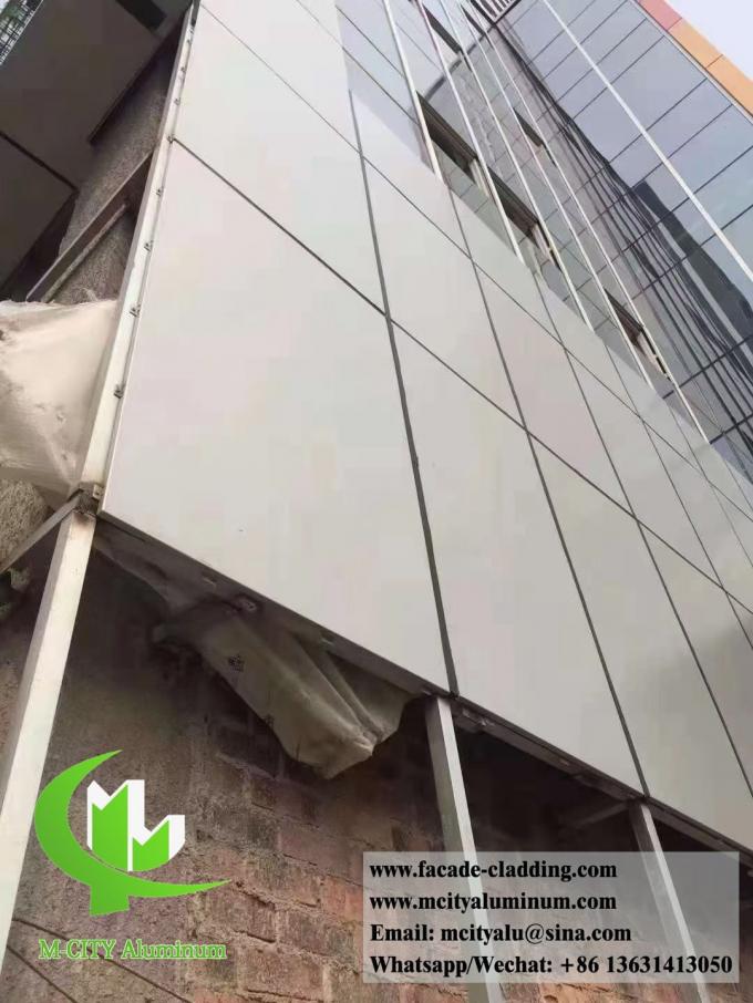 Solid Aluminum Wall Cladding 3mm PVDF Finish 15 Years Warranty Exterior ...